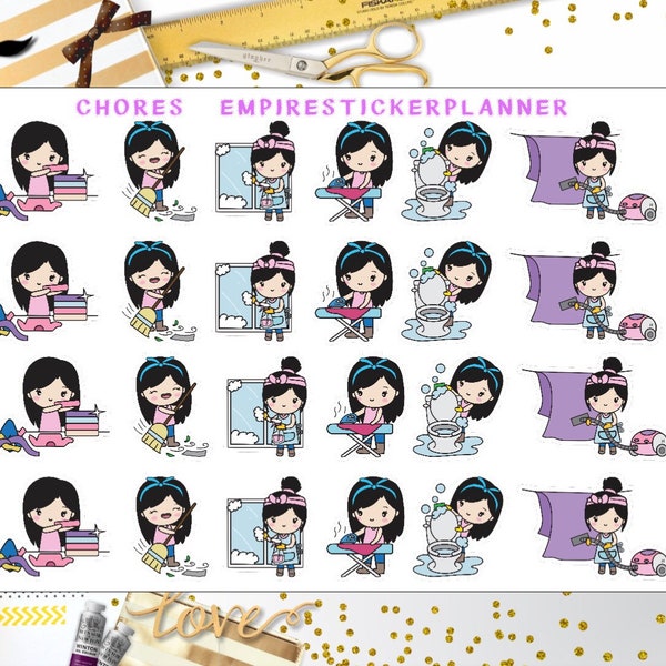 Chore Stickers - Etsy
