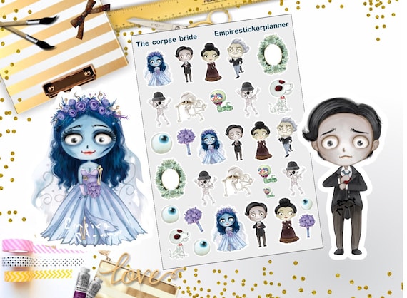 The Corpse Bride Stickers Cute Planner Stickers Movie | Etsy