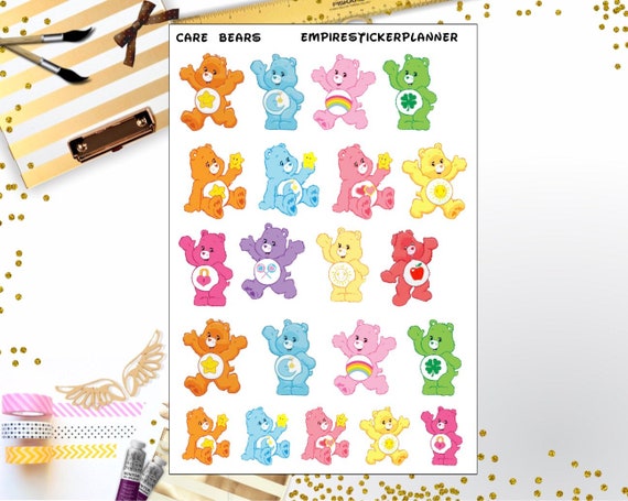 Care Bears Stickersstickers Decor Stickers Characters - Etsy