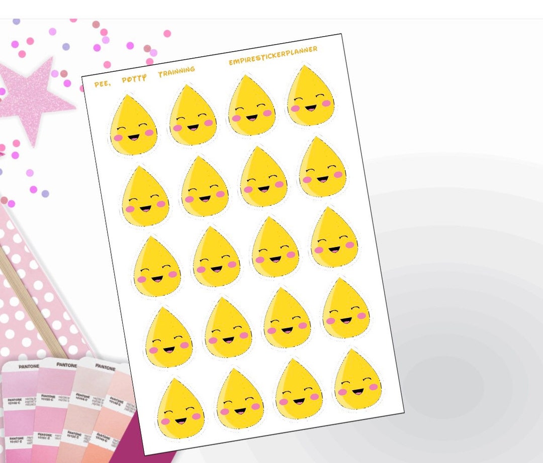 Pee Stickers Potty Training Potty Training Stickers Chores - Etsy