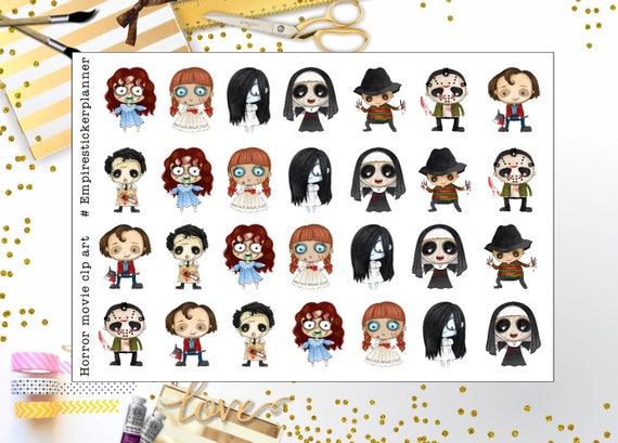 Horror Movie Stickers Cute Stickers Halloween Movies Stickers - Etsy