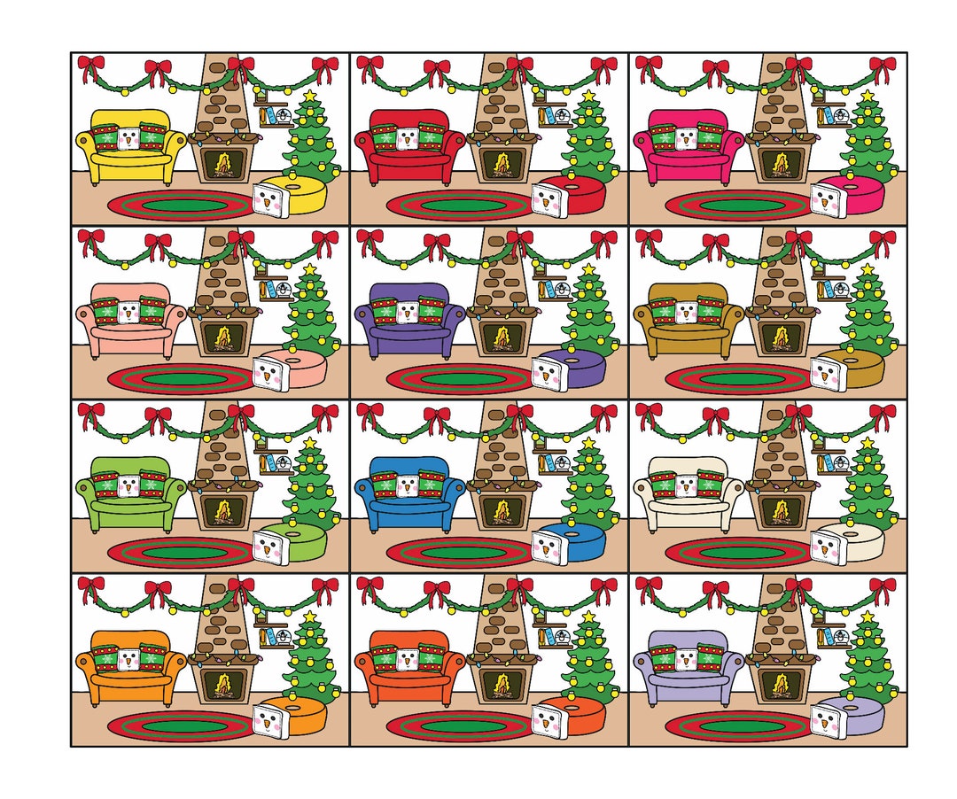 12 Christmas and Flat Lays, Planner Stickers, Flat Lay Stickers ...