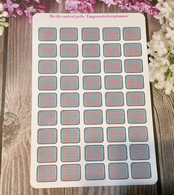 Birth Control Planner Stickers Contraceptive Stickers birth - Etsy UK