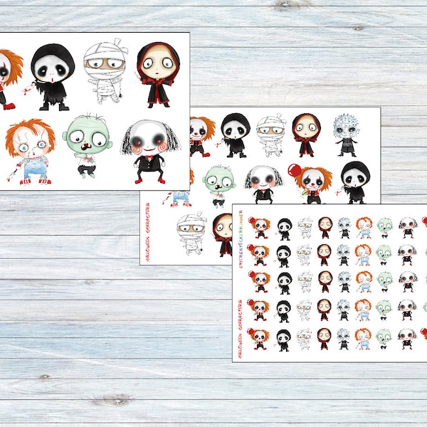 Cute Horror Stickers - Etsy