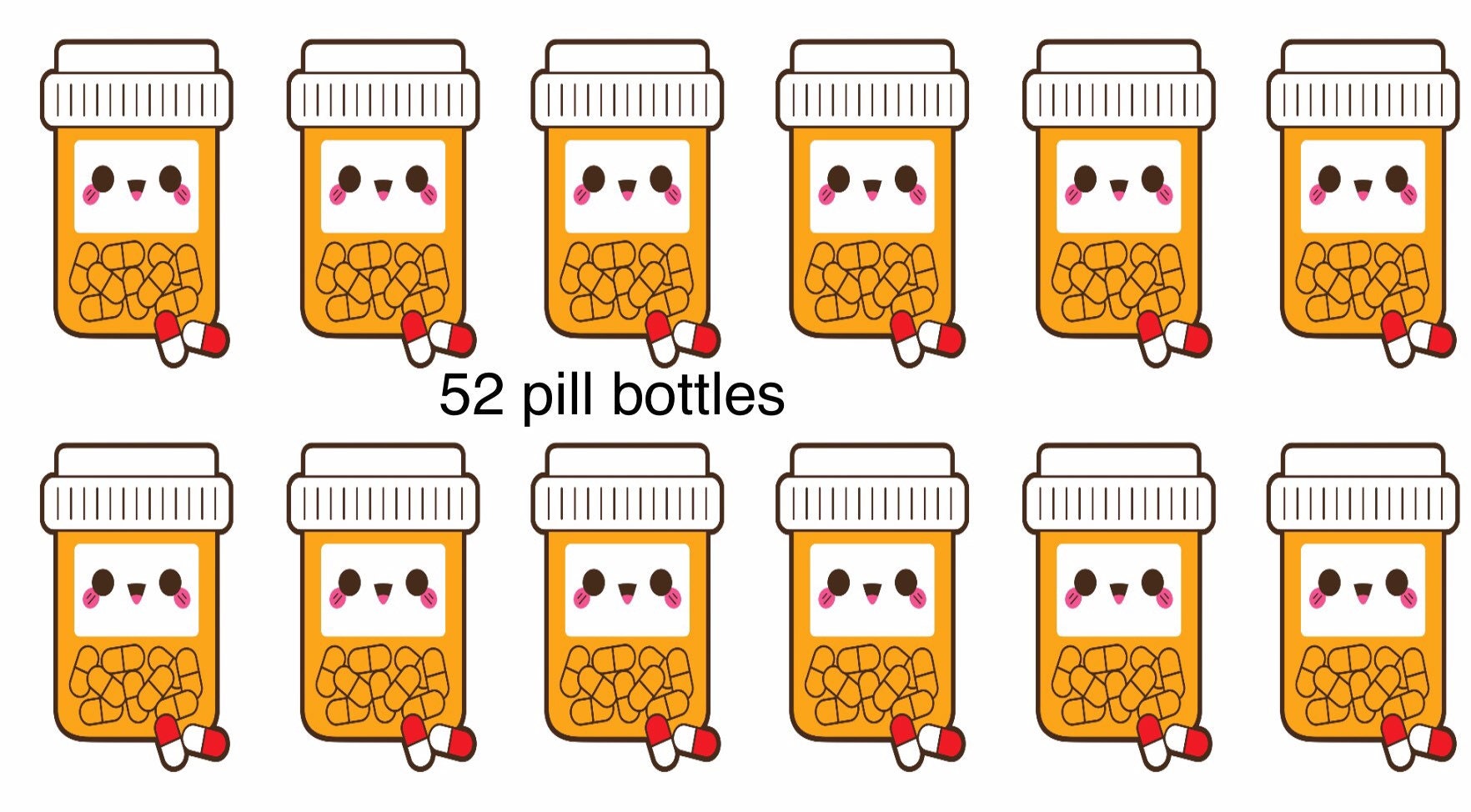 Pills Planner Stickers Prescription Stickers Cute - Etsy UK
