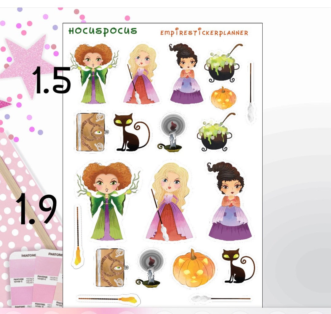 Hocus Pocus Stickers, Hocus Pocus, Decor Stickers - Etsy