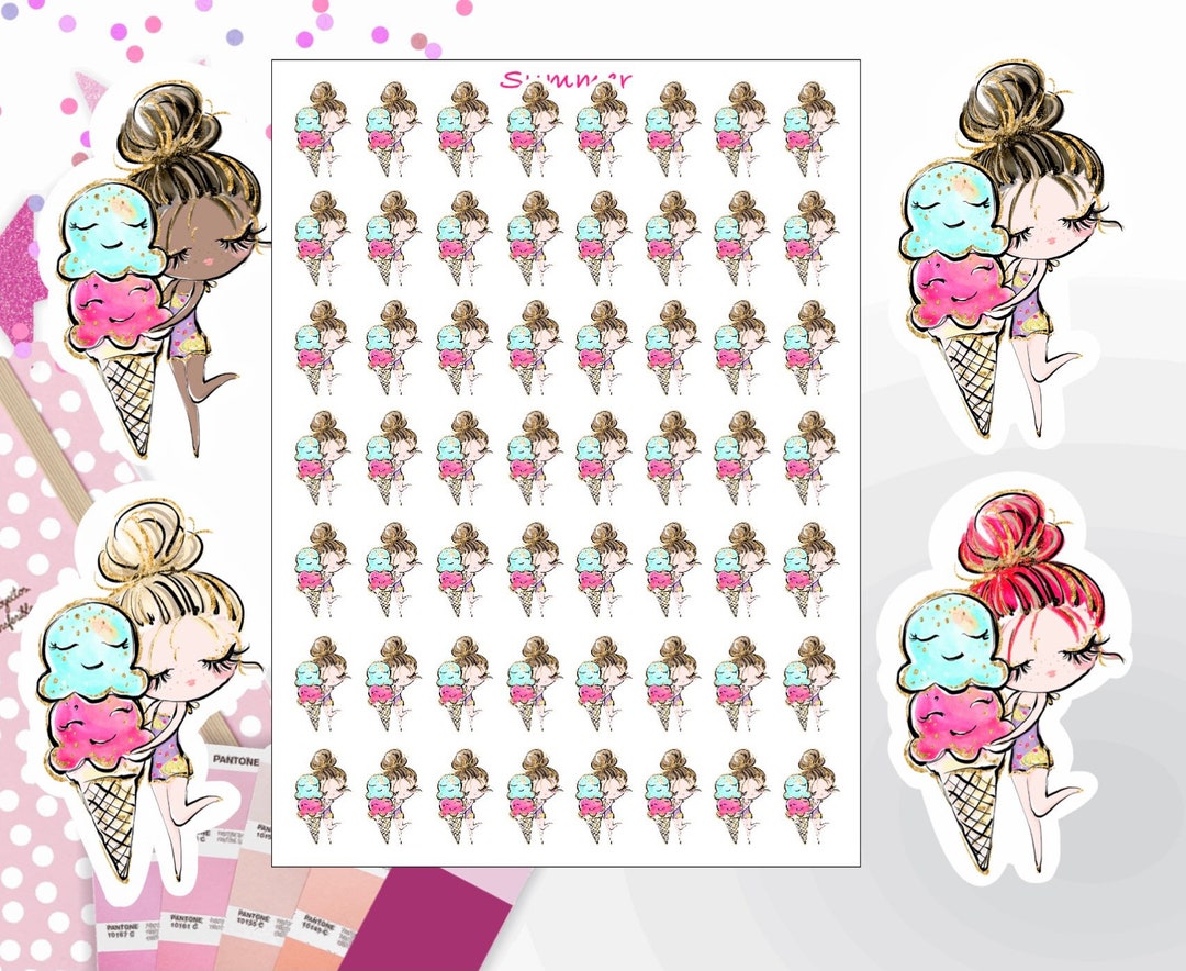 Summer Stickers, Summer Fun Planner - Etsy