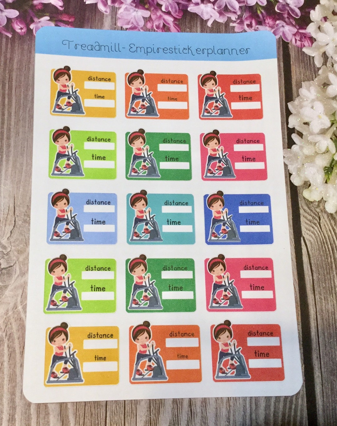 Stickers, Planner, Treadmill Planner Stickers, Treadmill Planner ...