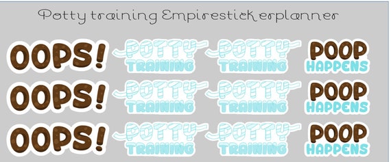 potty training stickers counting stickers boy or girl stickers Stickers ...