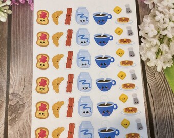 Happy Deluxe Breakfast Reminder Tracker Erin Condren Life Planner Mambi ...