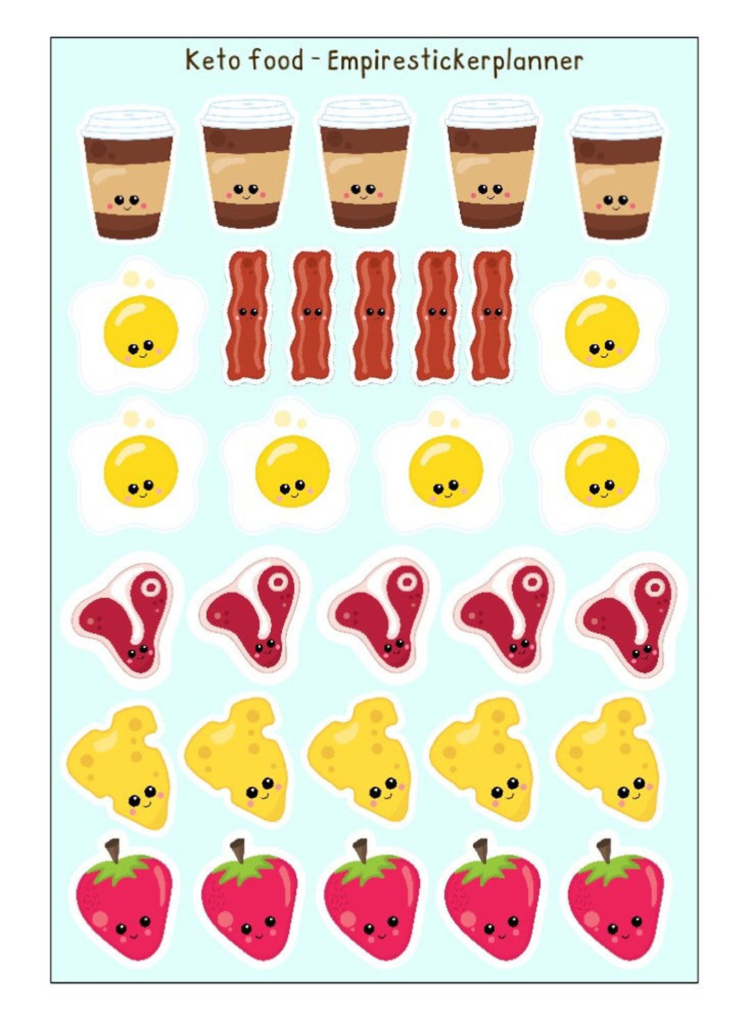 Keto Planner Stickers, Keto Stickers, Ketosis Stickers - Etsy