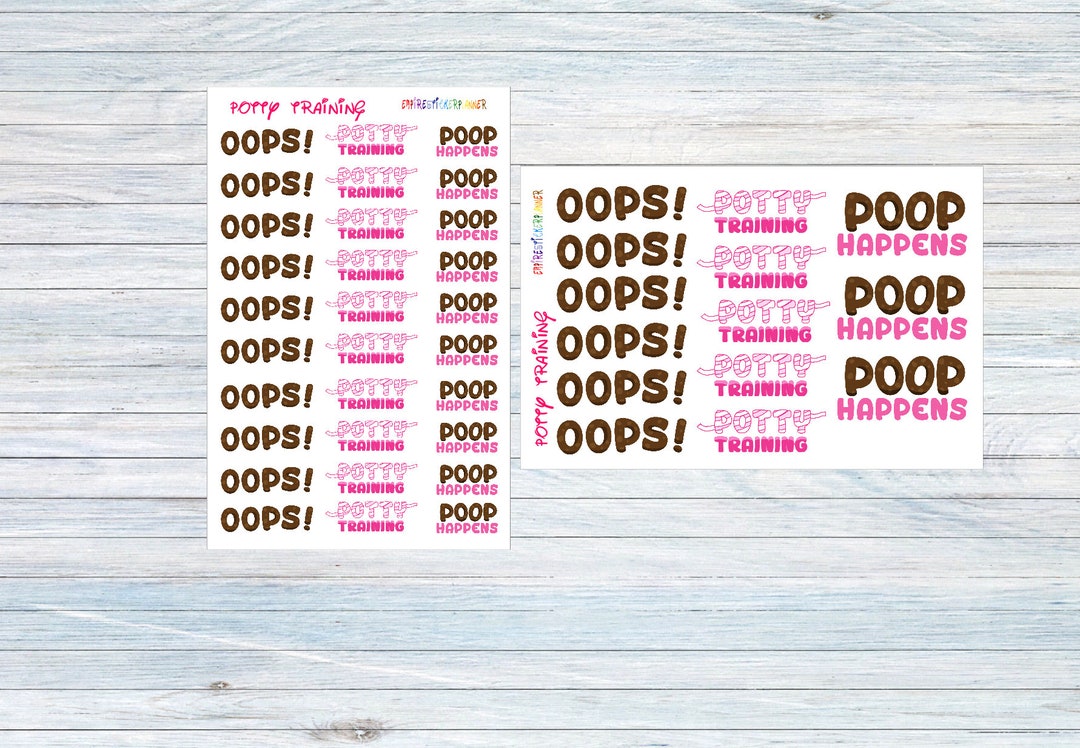 Stickers, Planner, Opps Stickers , Potty Training Stickers Counting ...