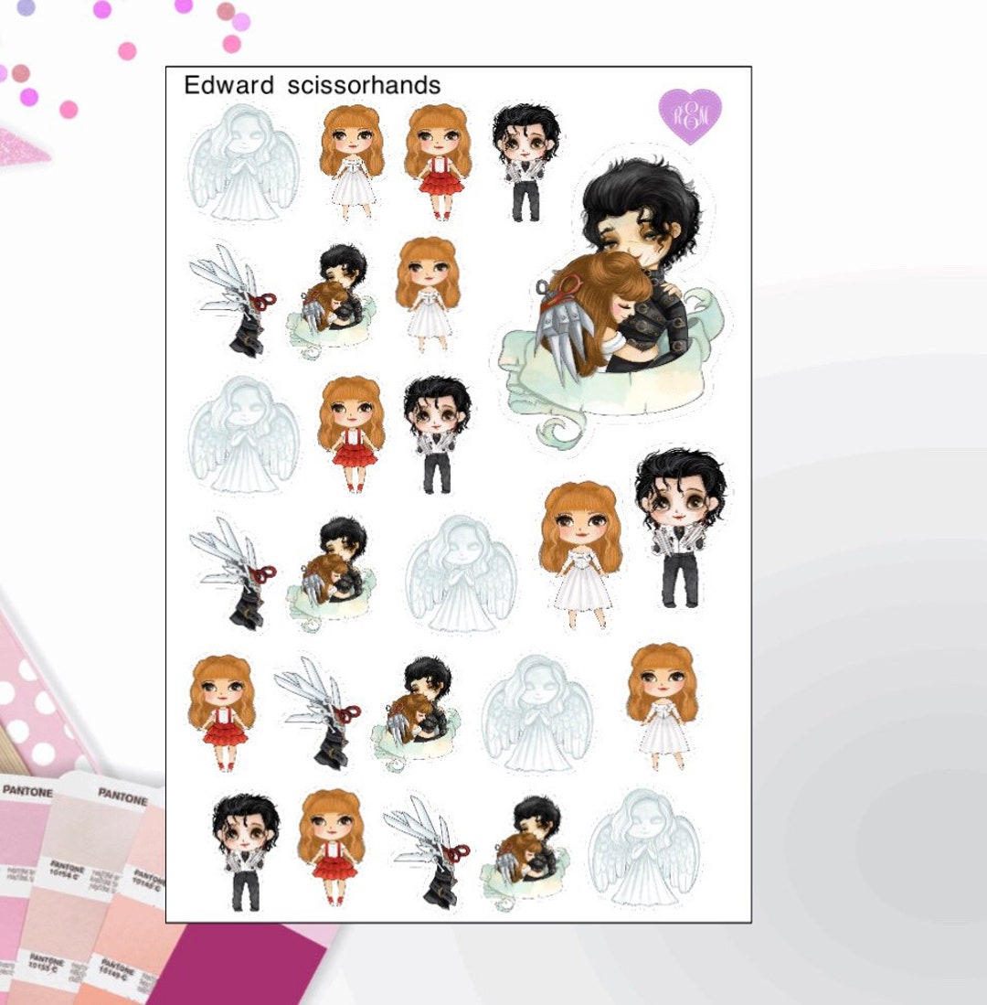 Edward Scissorhands Stickers, Planners Decor Stickers, Movie Stickers ...