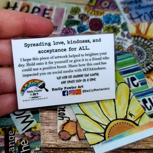 Bulk Order Pack of 50 or 100 Kindness Cards Spread Love, Kindness, and ...