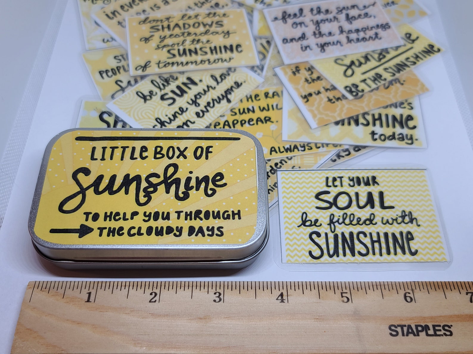 Little Box of Sunshine Positive Inspirational Encouragement | Etsy