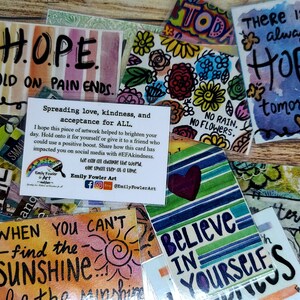 Bulk Order Pack of 50 or 100 Kindness Cards Spread Love, Kindness, and ...