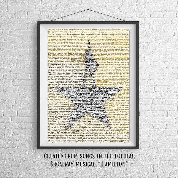 Hamilton the Musical - Etsy