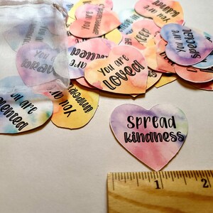Kindness Confetti Hearts- Little Gift of Love- Random Acts of Kindness ...