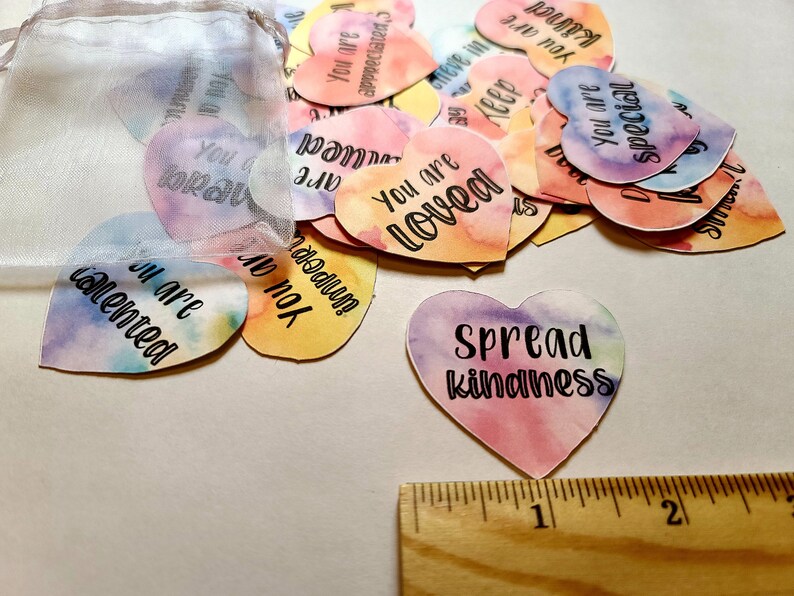 Kindness Confetti Hearts Little Gift of Love Random Acts of - Etsy