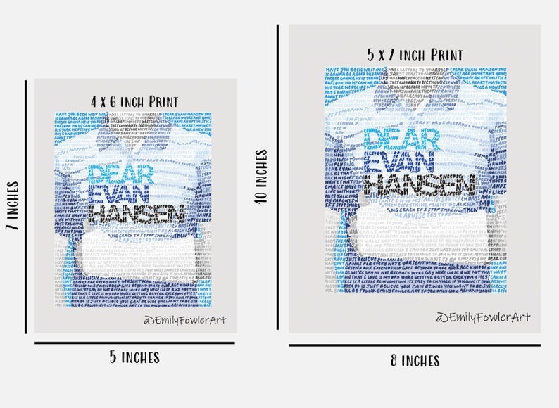 Dear Evan Hansen Broadway Musical Word Art Print You Will Be - Etsy