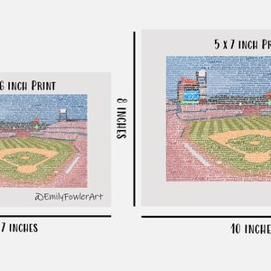 Let's Go Phillies Word Art Print Philadelphia Phillies Red October ...