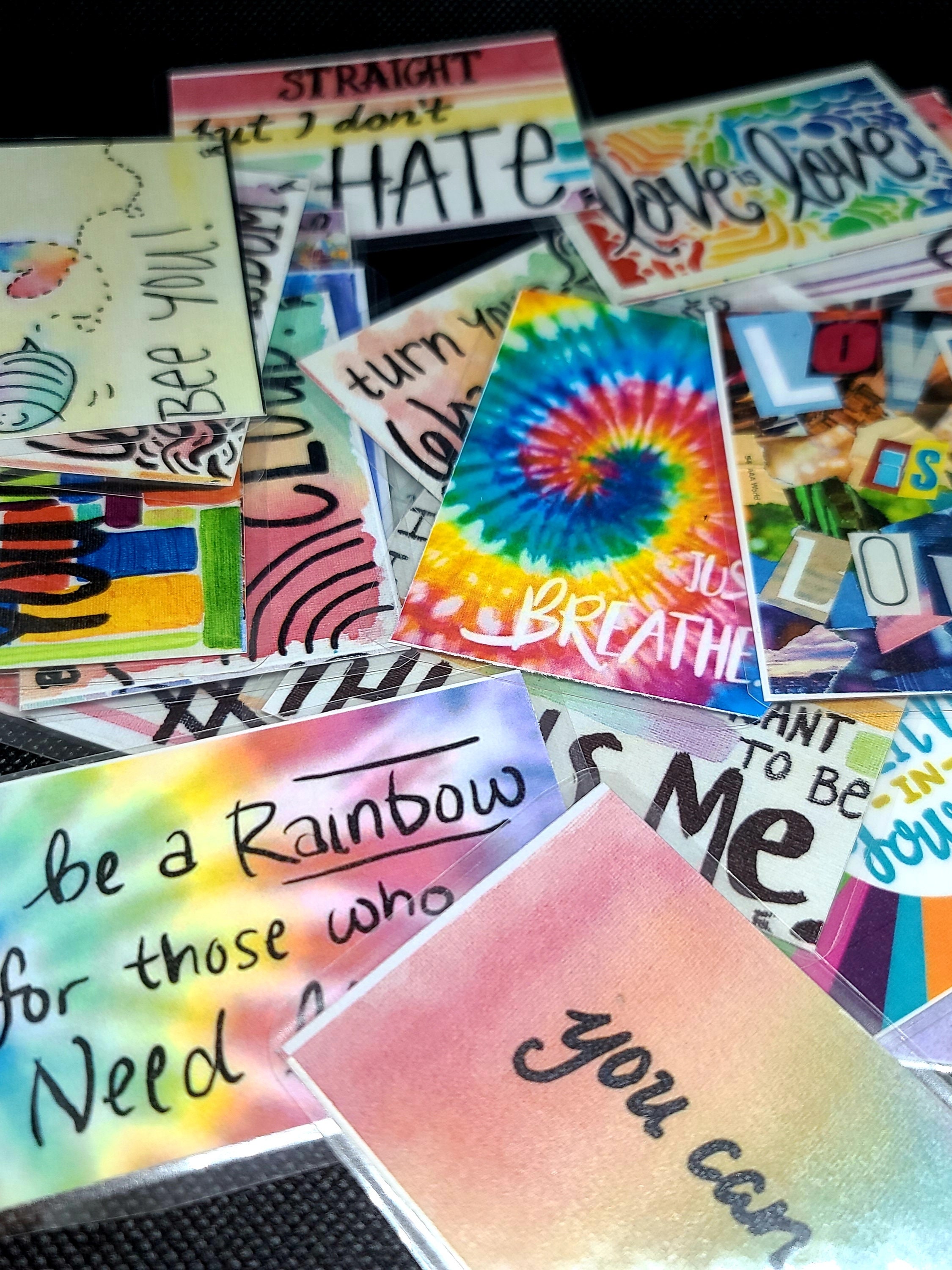 LGBTQ Pride Themed Kindness Cards Laminated Art Pack of 25 | Etsy