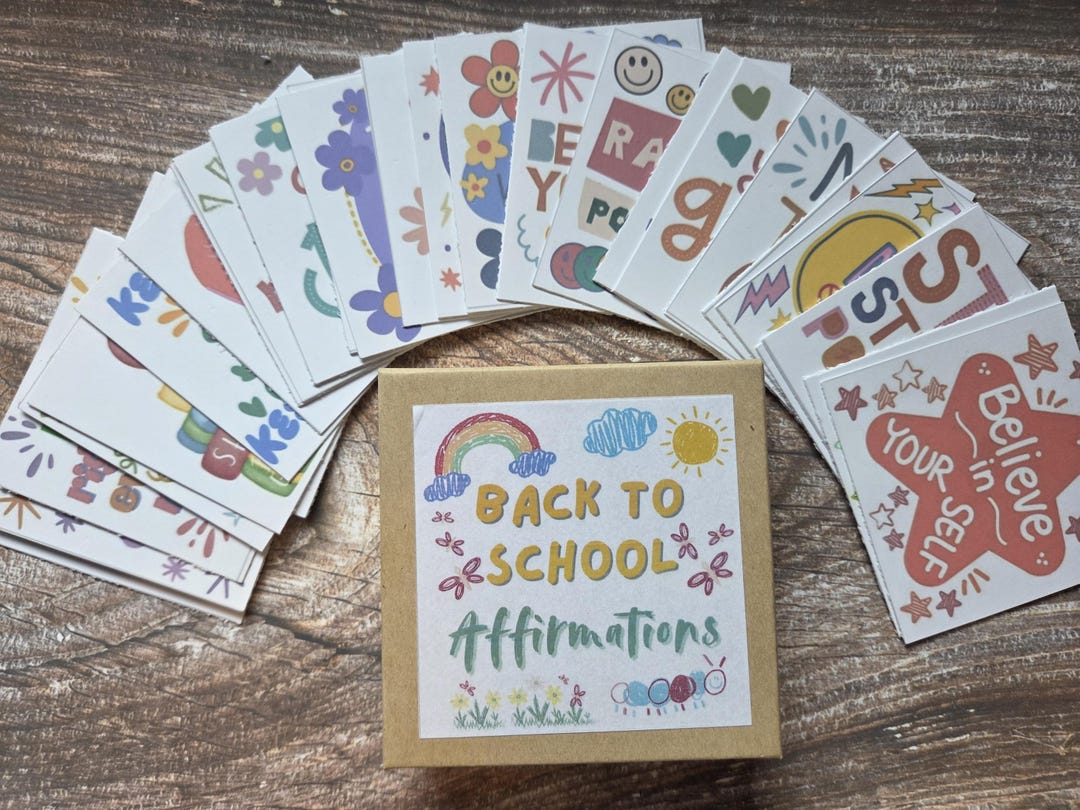 Back to School Kids Affirmation Box- Gift for Children- Thoughtful Gift ...