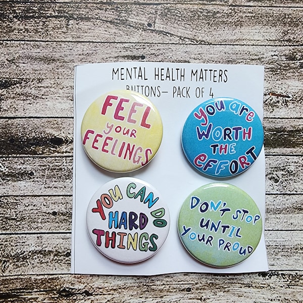 Mental Health Pin - Etsy