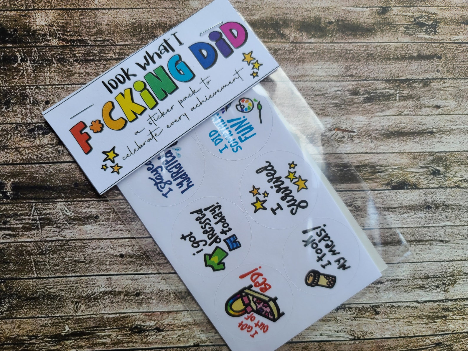 Look What I Did Explicit Motivation Funny Reward Stickers Etsy Look What I Did Explicit Motivation Funny Reward Stickers Etsy