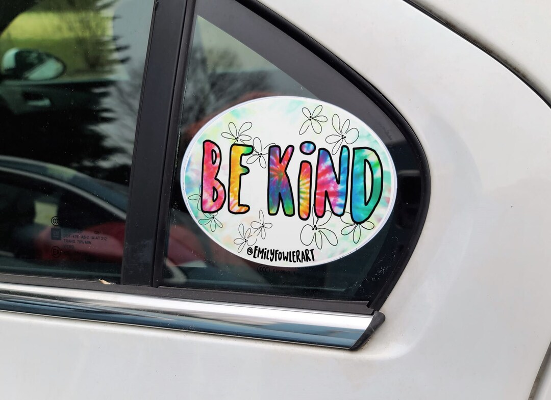 Be Kind Waterproof Sticker- Bumper Sticker- Water Bottle Decal- Always ...