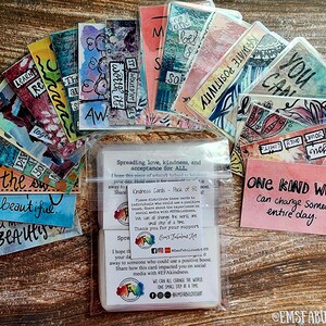 Bulk Order- Pack of 50 or 100 - Kindness Cards- Spread Love, Kindness ...