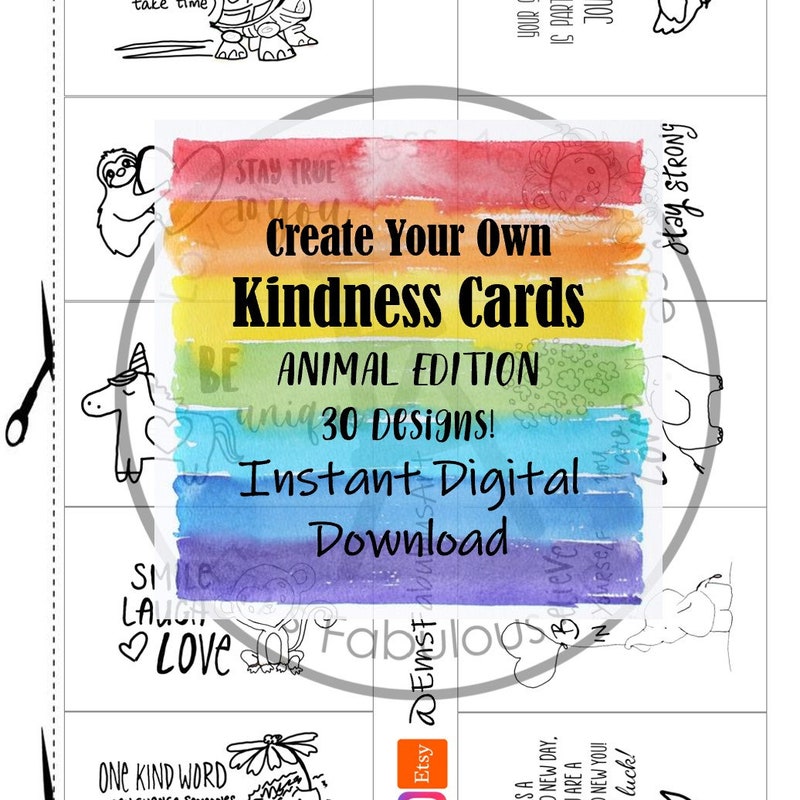 Kindness Cards for Kids - Etsy