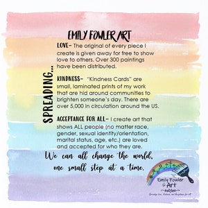 Bulk Order Pack of 50 or 100 Kindness Cards Spread Love, Kindness, and ...