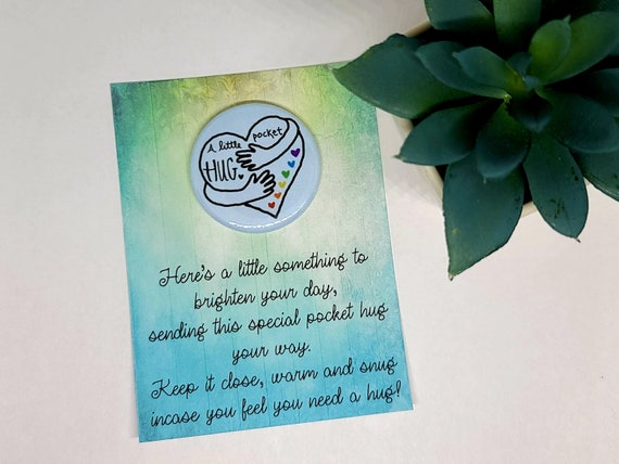 A Little Pocket Hug Pocket Token Virtual Hug Missing Loved - Etsy