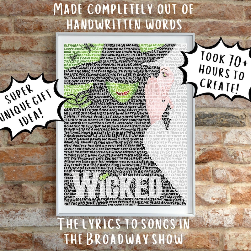 Wicked the Musical Wall Poster - Etsy