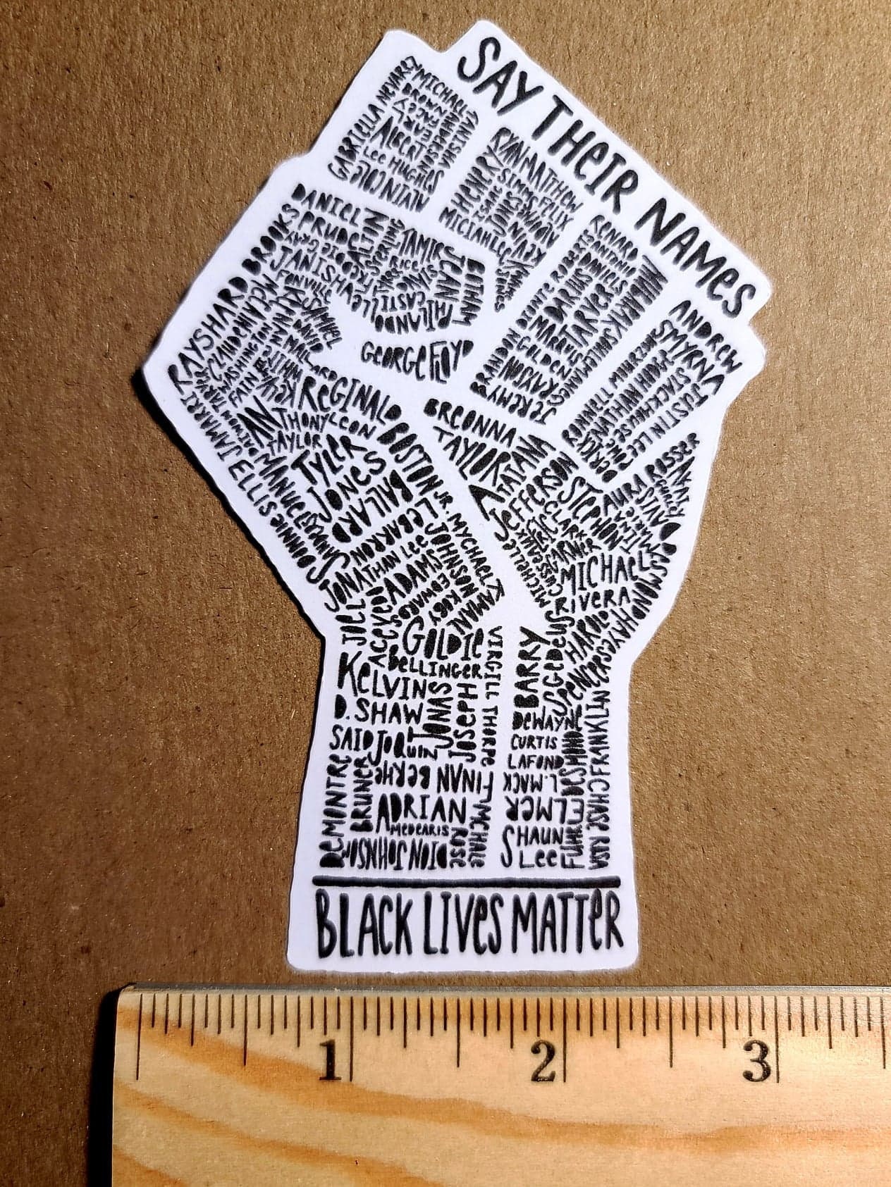 Say Their Names Black Lives Matter BLM Sticker Activism - Etsy