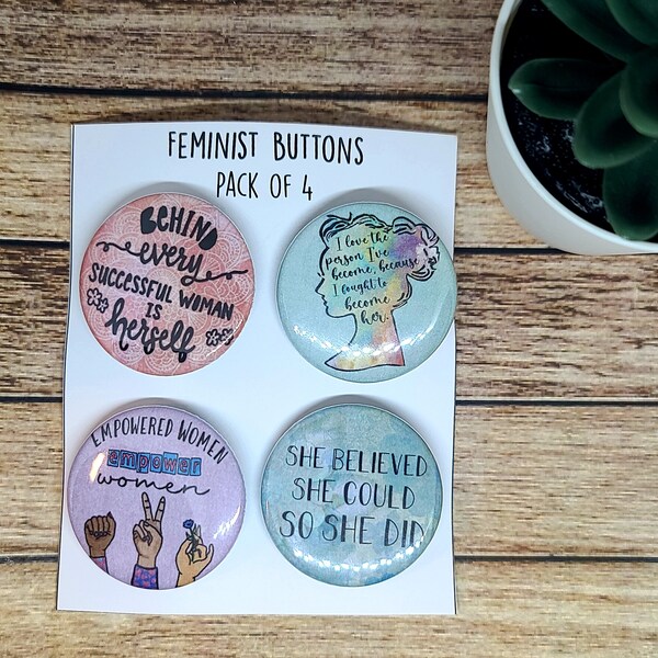 Feminist Buttons - Etsy