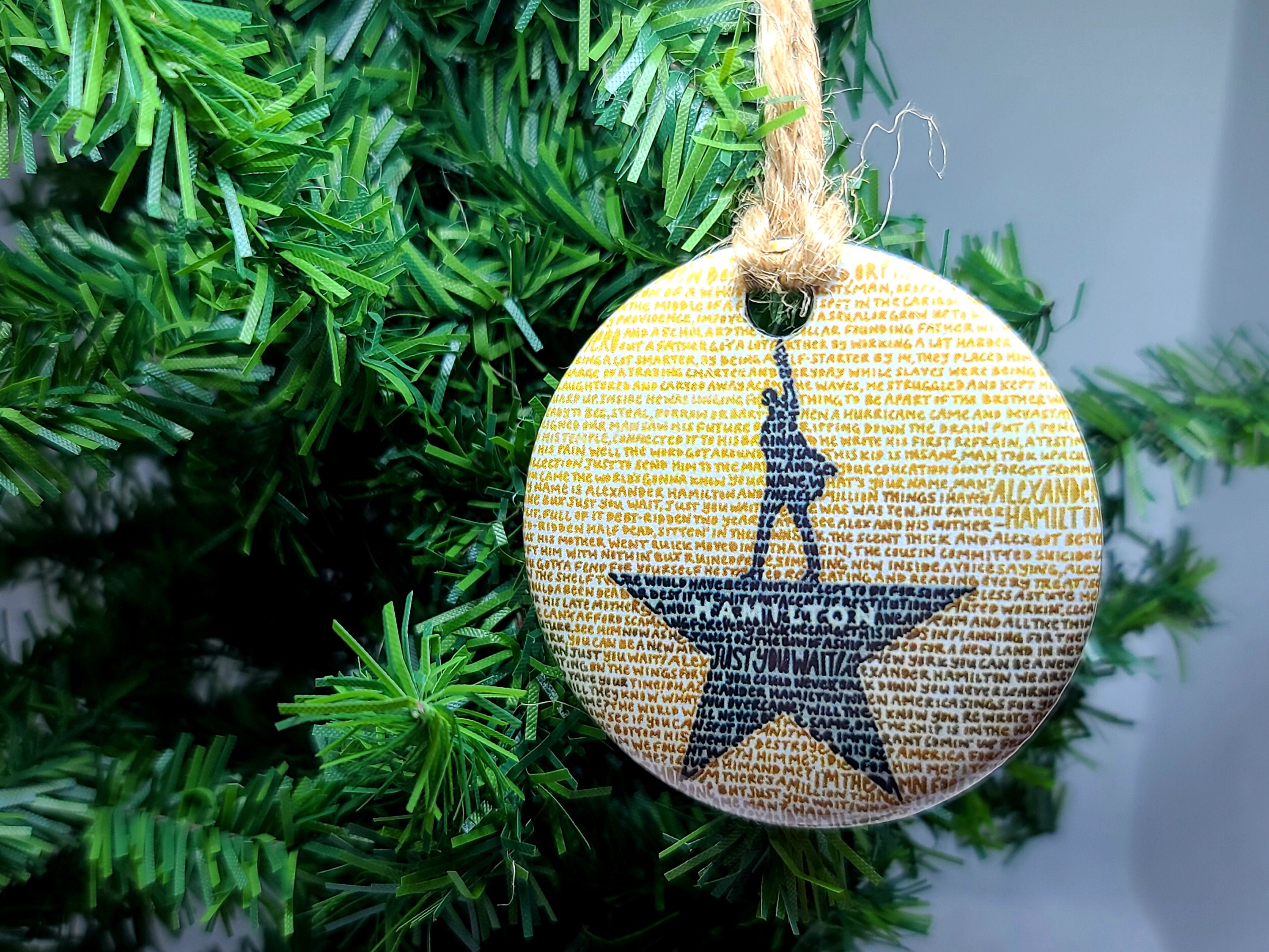 Alexander Hamilton Word Cloud Art Christmas Ornament Popular | Etsy