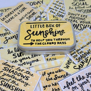 Little Box of Sunshine- Positive Inspirational Encouragement Cards ...