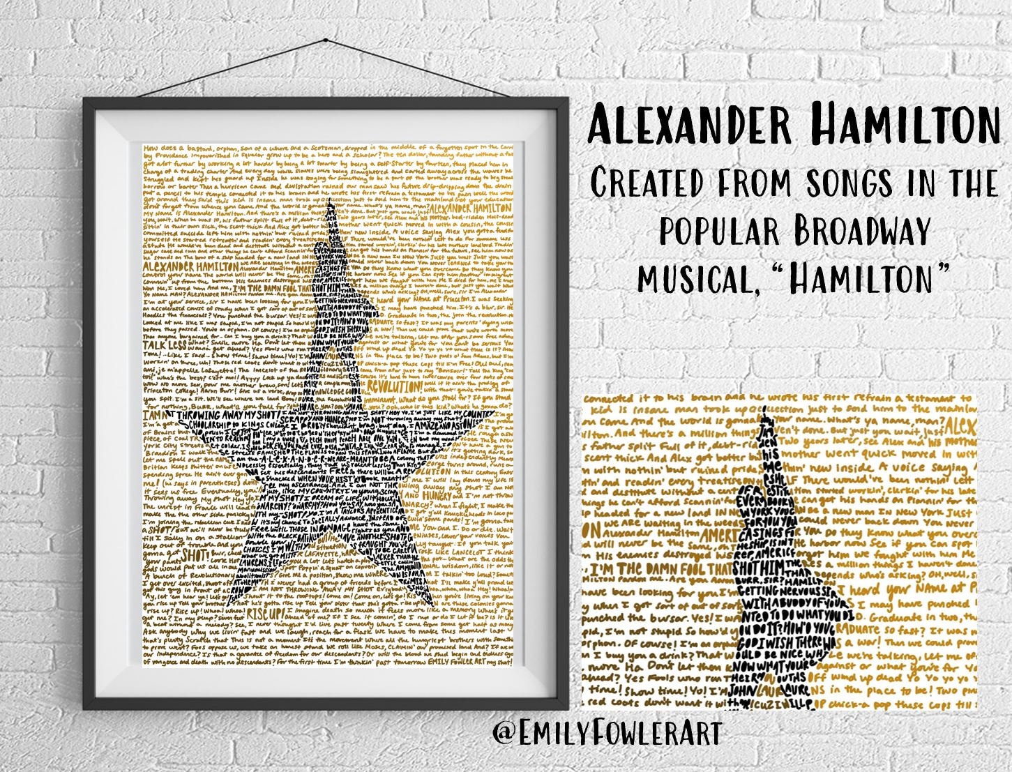 Hamilton Broadway Musical Word Art PRINT Alexander Hamilton - Etsy