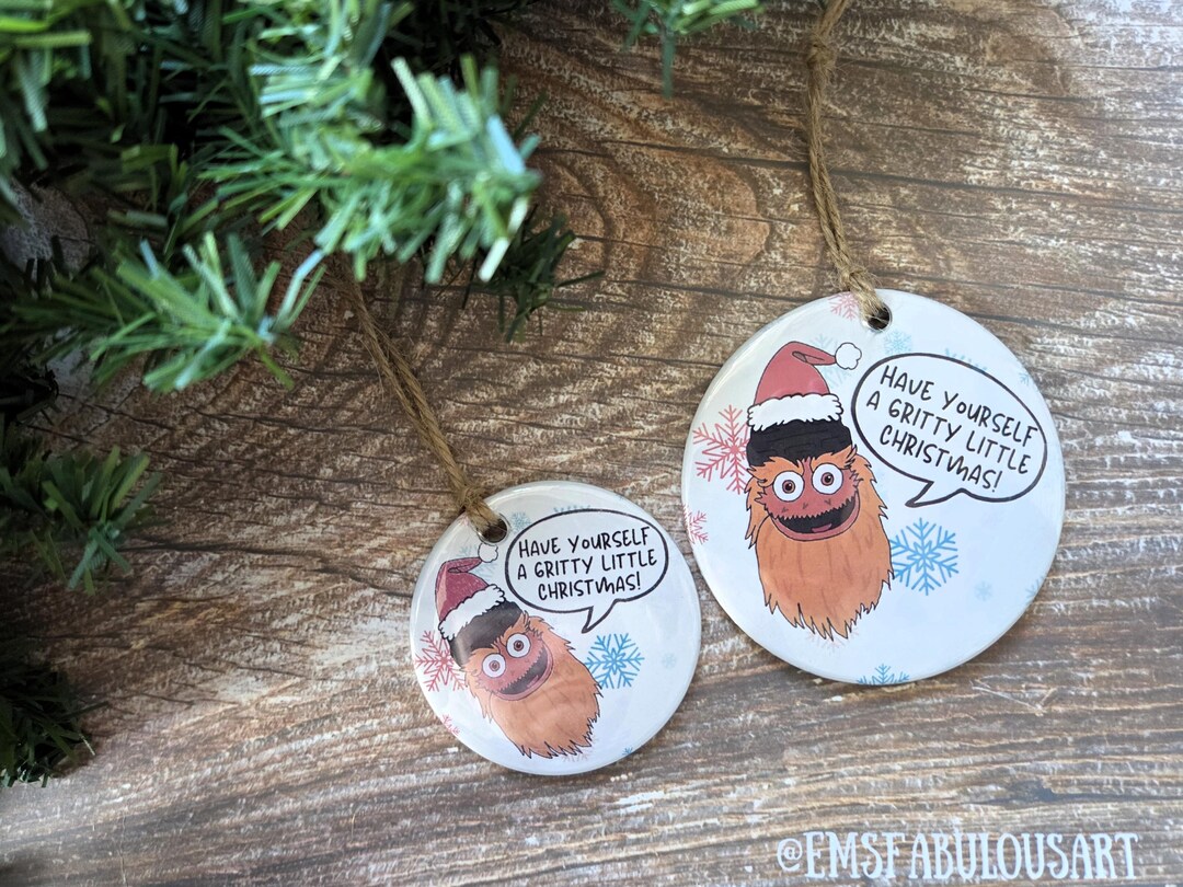 Have Yourself a Gritty Little Christmas- Ornament- Unique Ice Hockey ...