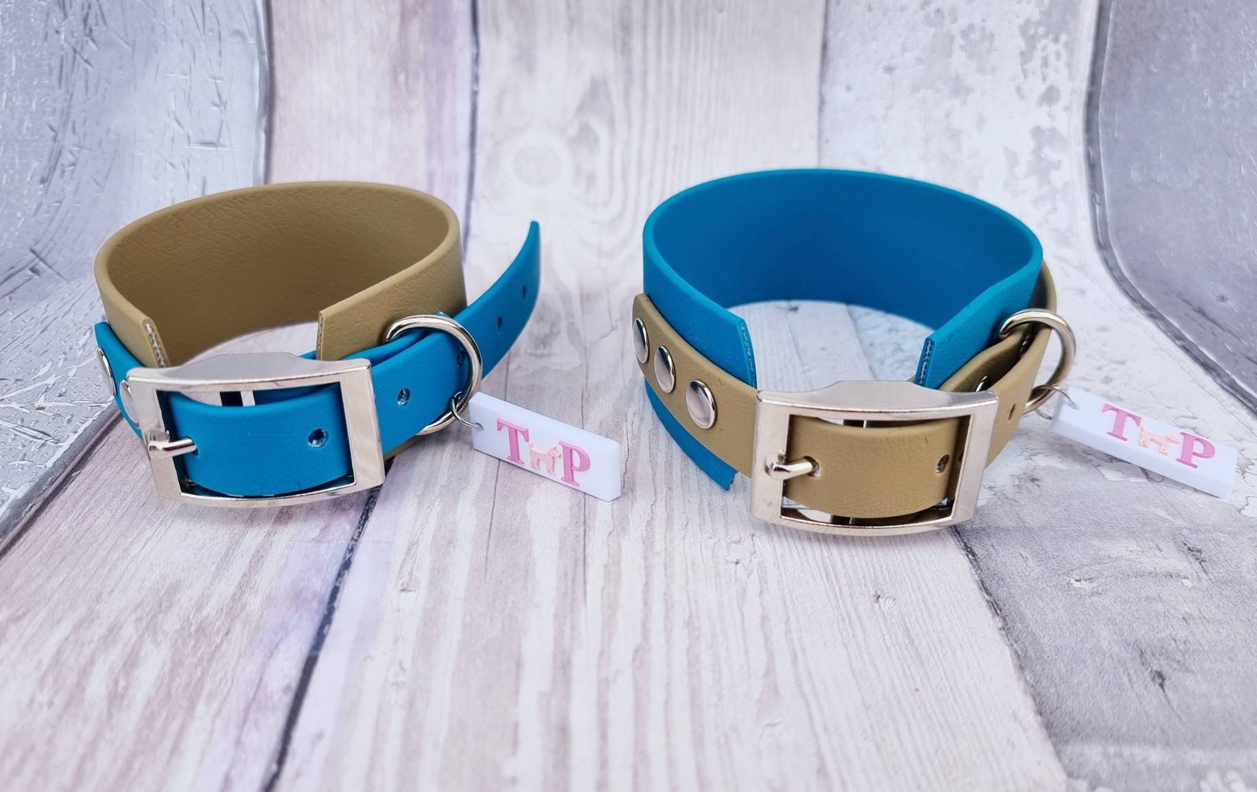 Premium Biothane® Waterproof Two-coloured Sighthound Collar I - Etsy UK