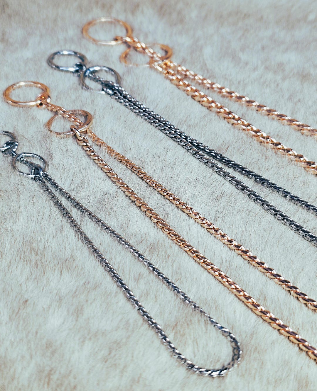 Biothane® Waterproof Dog Show Collar & Lead - Slip Chain Design - Etsy