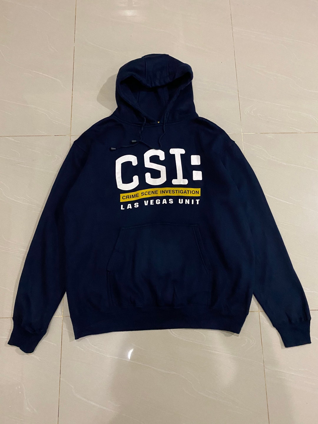 Movie Csi Crime Scene Investigation Las Vagas Unit Hoodie Big Logo M/L ...