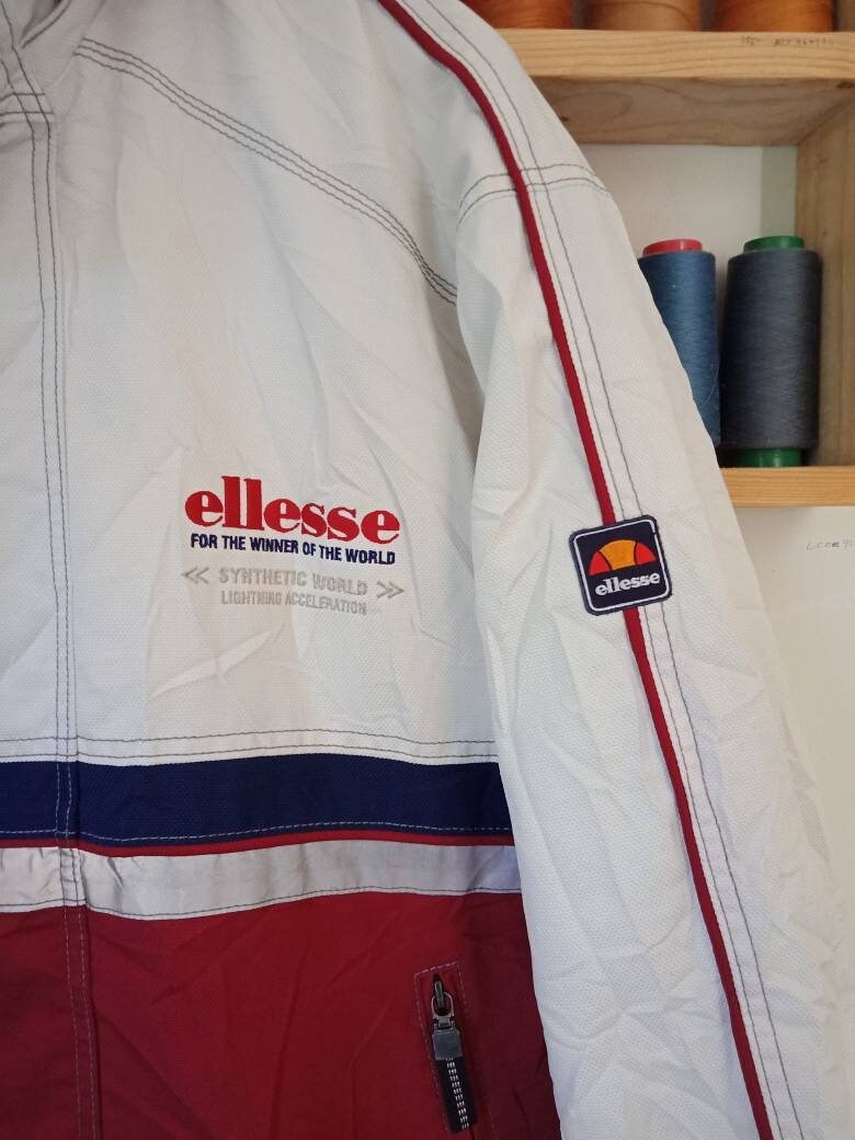 Vintage Ellesse by Goldwin Italy Jacket Hoodie.medium Size Vintage Ellesse by Goldwin Italy Jacket Hoodie.medium Size