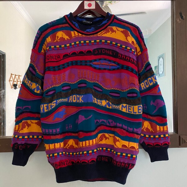 Coogi Sweater - Etsy