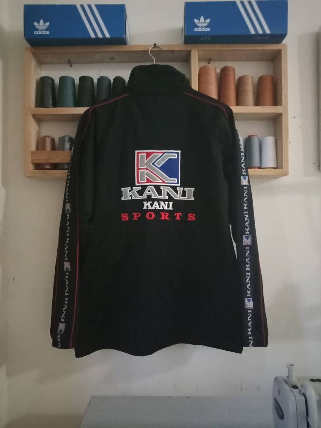 Vintage Kani Kani Jacket Trck Top Sweater Embroidery Big Logo Jumper ...