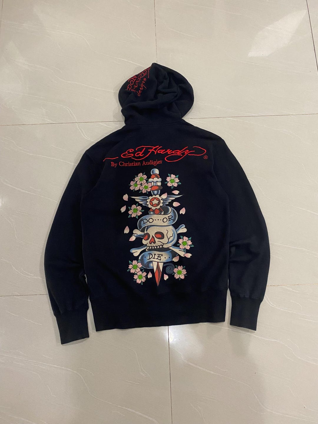 Vintage Ed Harday by Christian Audigier Embroidery Big Logo S/M Size ...