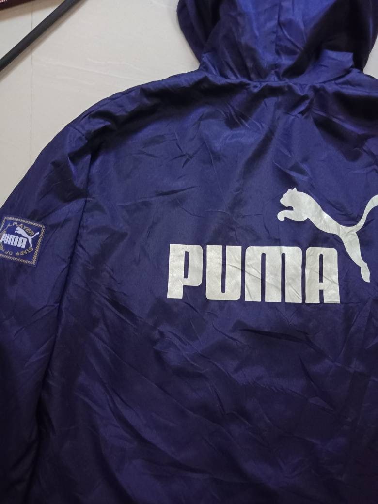Vintage 90s Puma Parka Jacket. Staff of Proeessional Player. M Size ...