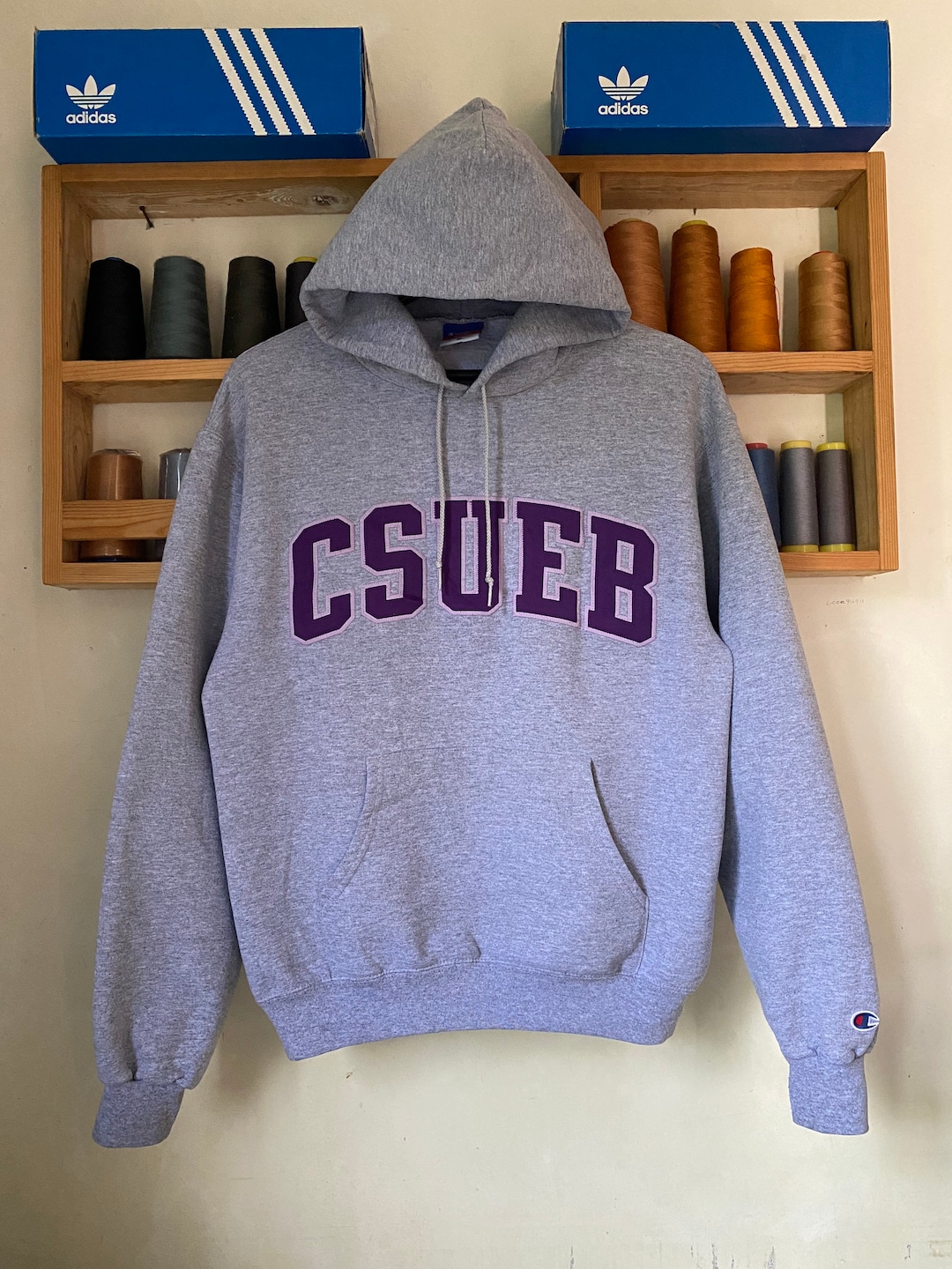 Rare Champion Csueb Hoodie Sweater Big Logo Medium Size Jumper - Etsy